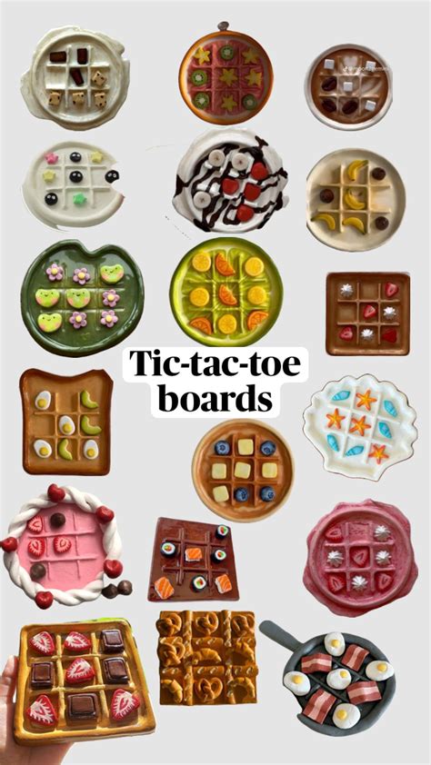 tic tac toe board in 2025 diy clay crafts polymer clay crafts clay