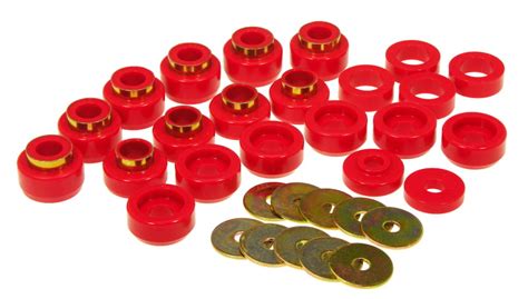 Prothane 87 96 Jeep Wrangler Body Mount Red 5 Star Tuning