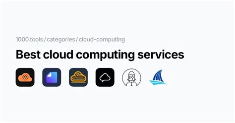 Best Cloud Computing Services 1000tools
