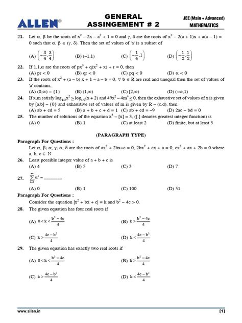 02 General Assingement N Pdf Numbers Complex Analysis