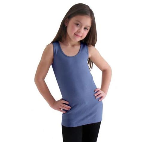 24 Pieces Girls Seamless Flat Tanks Tops Youth Size Girls Tank Tops