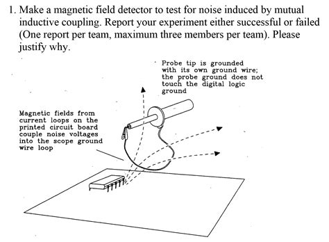 Solved Make A Magnetic Field Detector To Test For Noise