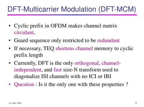 Ppt A Dct Based Broadband Multicarrier Transceiver Powerpoint