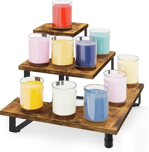 Eliteroo 3 Tier Wooden Retail Display Shelves Portable Display Rack