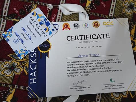 Vansh Tyagi On Linkedin Hackspire2024 Hackathon Innovation