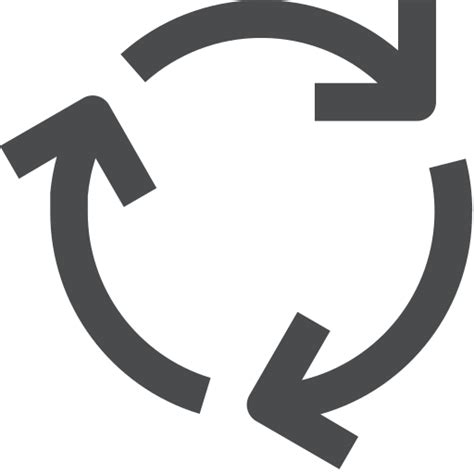 Continuous Cycle Loading Process Recycle Icon
