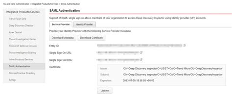 Configuring Microsoft Entra Id For Deep Discovery Inspector Ddi Saml