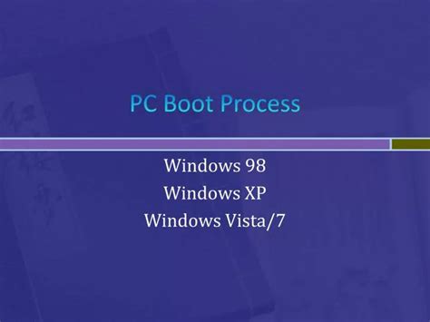 Ppt Pc Boot Process Powerpoint Presentation Free Download Id1582935