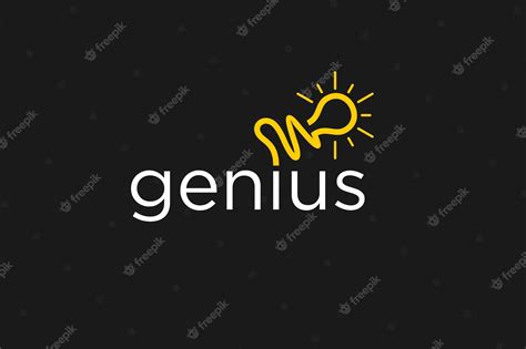 Premium Vector Genius Idea Logo Design Bright Bulb Lamp Icon Symbol Vector Template