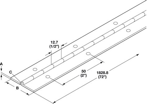 Piano Hinge Size Chart Pe