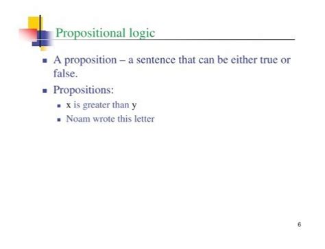 Propositional Logic A Pr