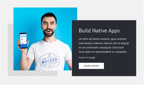 Build Native Apps HTML Template By Nicepage