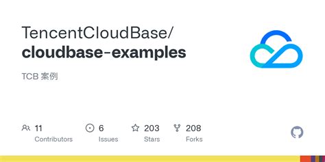 GitHub TencentCloudBase cloudbase examples TCB 案例