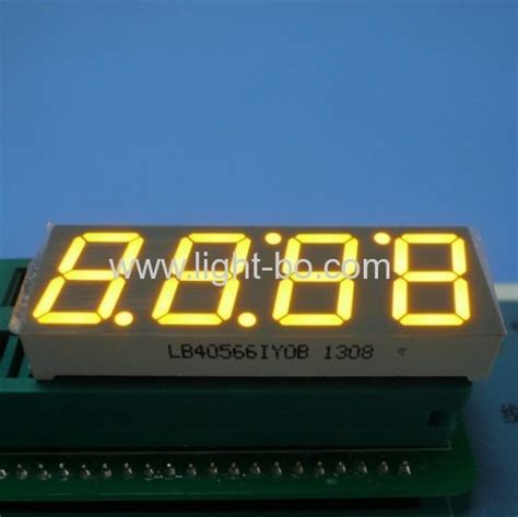 4 Digit 142mm Ultra Bright Amber 7 Segment Led Display Common Anode