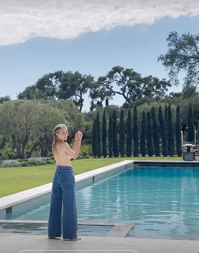 Gwyneth Paltrow Goes Topless At Her Montecito Homes Poolside In Sexy Snap Hello