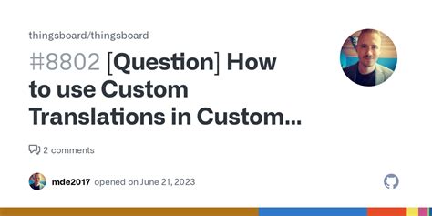 Question How To Use Custom Translations In Custom Widgets · Issue