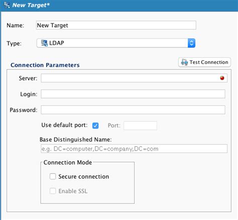 Create An Ldap Target In Jitterbit Design Studio