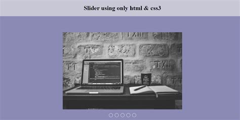 Github Jelsonjay Slider With Css Simple Slider Project Using Only Html Css