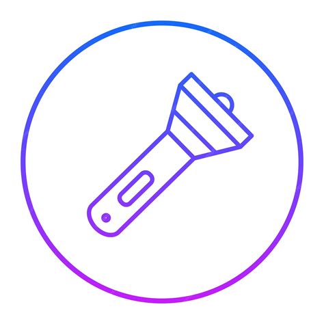 Premium Vector Police Flashlight Vector Illustration