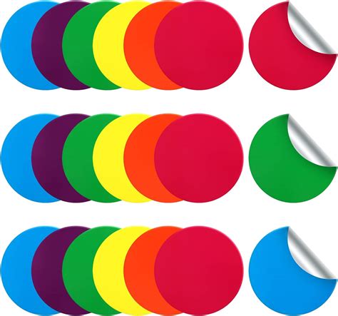 Tinlade 240 Pcs Floor Decals For Classroom 5 Inch Multicolor Line Up Spots Stickers