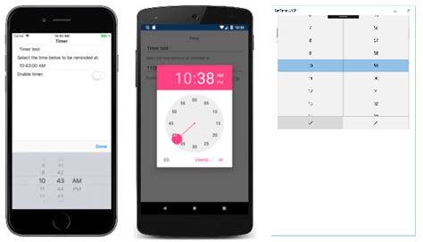 xamarin forms timepicker xamarin microsoft learn