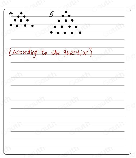 Solved 1 Observe The Pattern Of The Figures Given Below Draw The 4th And 5th Figures 5