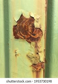 Rust Spots On Green Metal Stock Photo 1953730198 Shutterstock