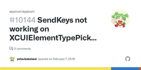 Sendkeys Not Working On Xcuielementtypepickerwheel For Dates · Issue