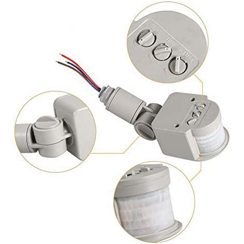 180 Degree Infrared Body Intelligent Sensor Switch White