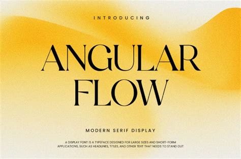 angular flow font dafonthub