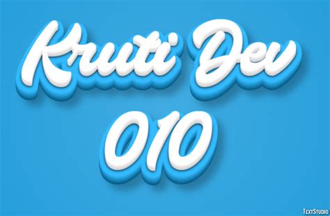 Kruti Dev 010 Text Effect And Logo Design Font