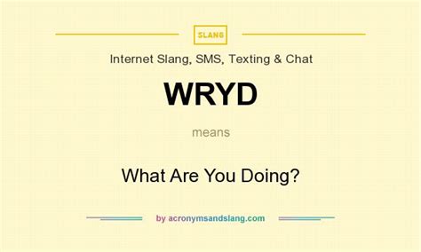 What Does WRYD Mean Definition Of WRYD WRYD Stands For What Are