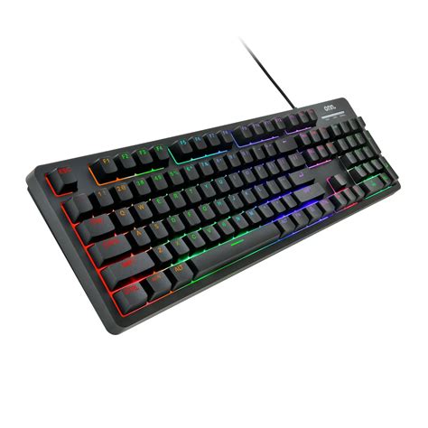 Onn Black Usb Wired 104 Key Led Gaming Membrane Keyboard