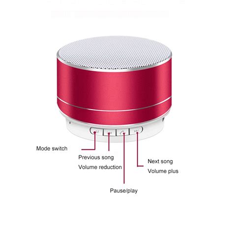 A10 Mini Metal Wireless Bluetooth Speakergolden