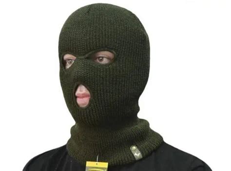 Сигнальная двосторонняя балаклава. Теплая балаклава с вырезами для глаз ...