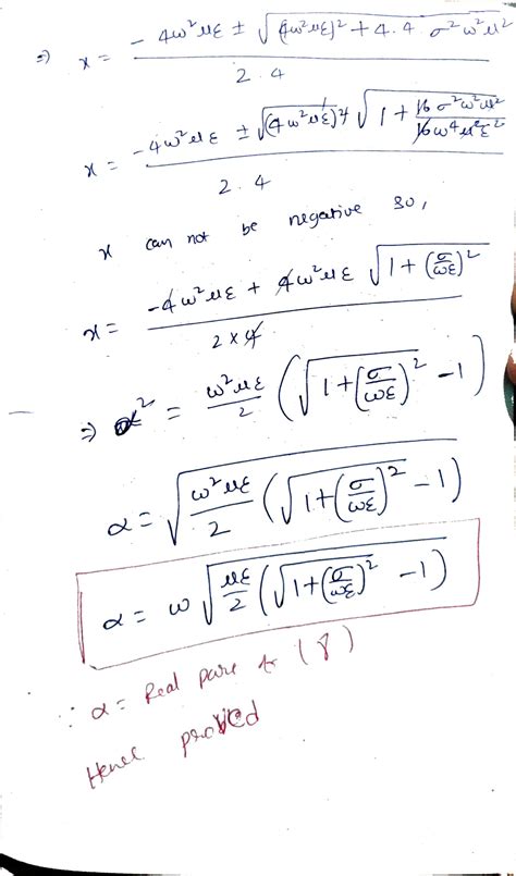 [solved] given y jwvme 1 j the complex propagation constant for