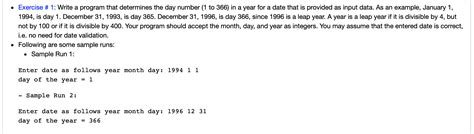 Solved • Exercise 1 Write A Program That Determines The