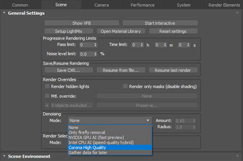 Corona In Ds Max Rendering Settings