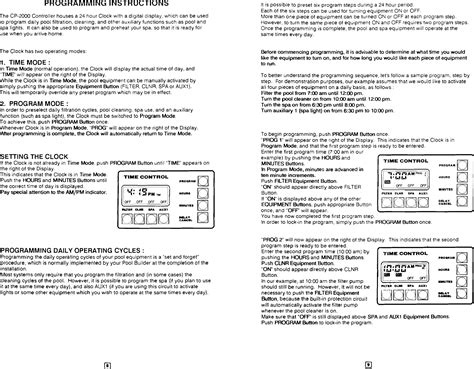 Pentair Pool Pump Programming Manual