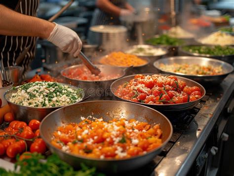 Working In A Professional Kitchen Stock Illustration Illustration Of Working Industry 307415917