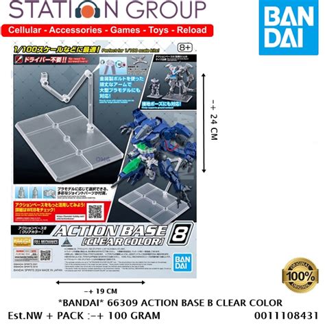 Jual Bandai 66309 Action Base B Clear Color Gunpla Model Kit Shopee