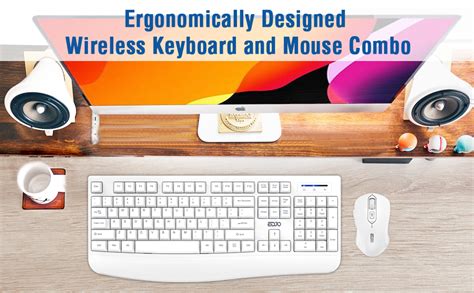 Wireless Keyboard And Mouse Combo Loigys Full Sized 2 4ghz Wireless Keyboard With