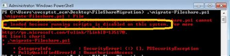 Knowledge Area Script Cannot Be Loaded Because Running Scripts Is