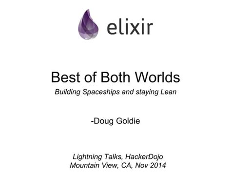 Elixir 5 Minute Intro Ppt
