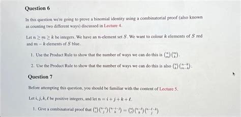 Solved In This Question Were Going To Prove A Binomial