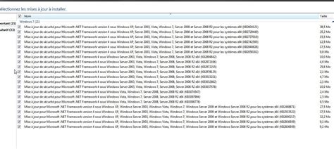 Updates windows failled installation Framework Résolu Windows
