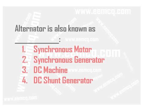 5 Concepts That Every Electrical Machines Beginner Should Know Electrical Engineering Mcqs