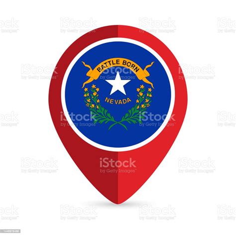 플래그 네바다 주가 있는 지도 포인터입니다 벡터 그림입니다 개념에 대한 스톡 벡터 아트 및 기타 이미지 개념 검색 국가 관광명소 Istock