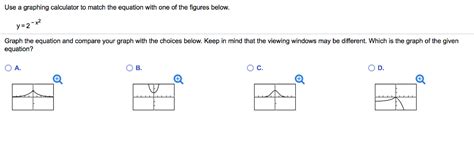 Solved Use A Graphing Calculator To Match The Equation With Chegg