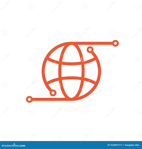 Internet Globe Icon Vector Concept Design Template Stock Vector - Illustration of creative ...